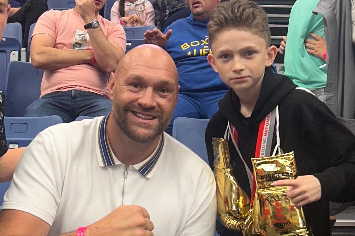 Boxer Dan becomes England Schools Champion as hero Tyson Fury watches on