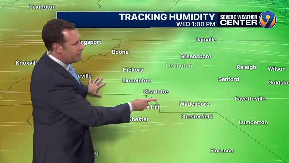 Wednesday afternoon's forecast with Meteorologist Keith Monday