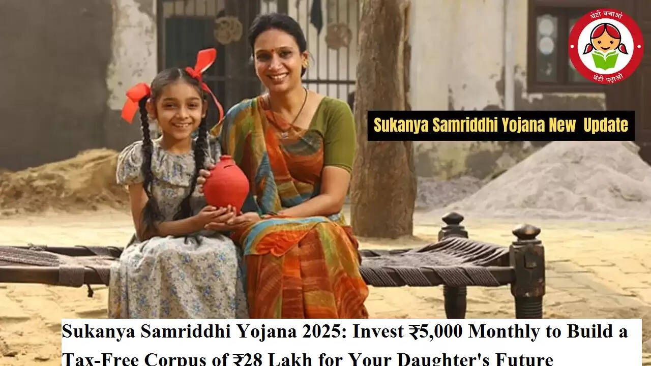 Sukanya Samriddhi Yojana 2025: Invest ₹5,000 Monthly to Build a Tax-Free Corpus of ₹28 Lakh for ...