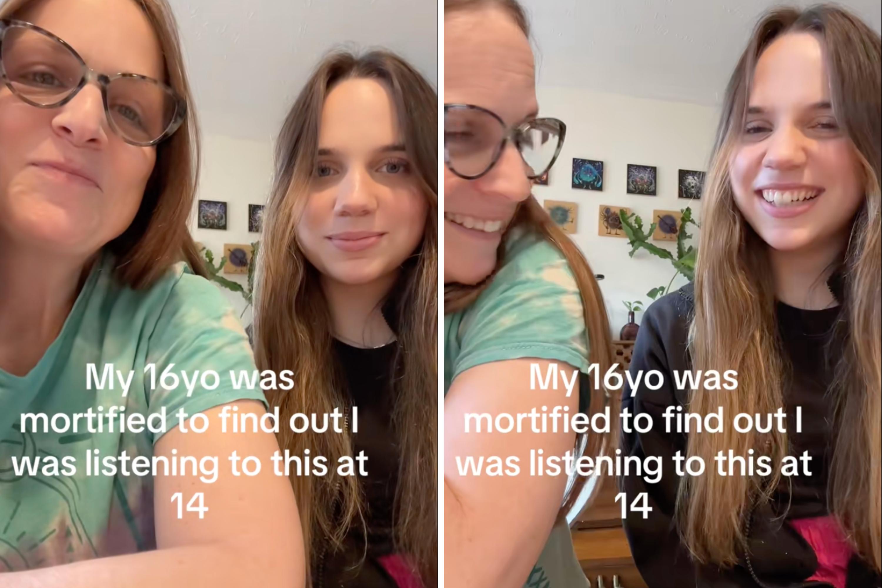 Gen X mom films teen daughter's priceless reaction to 90s songs—"Mortified"