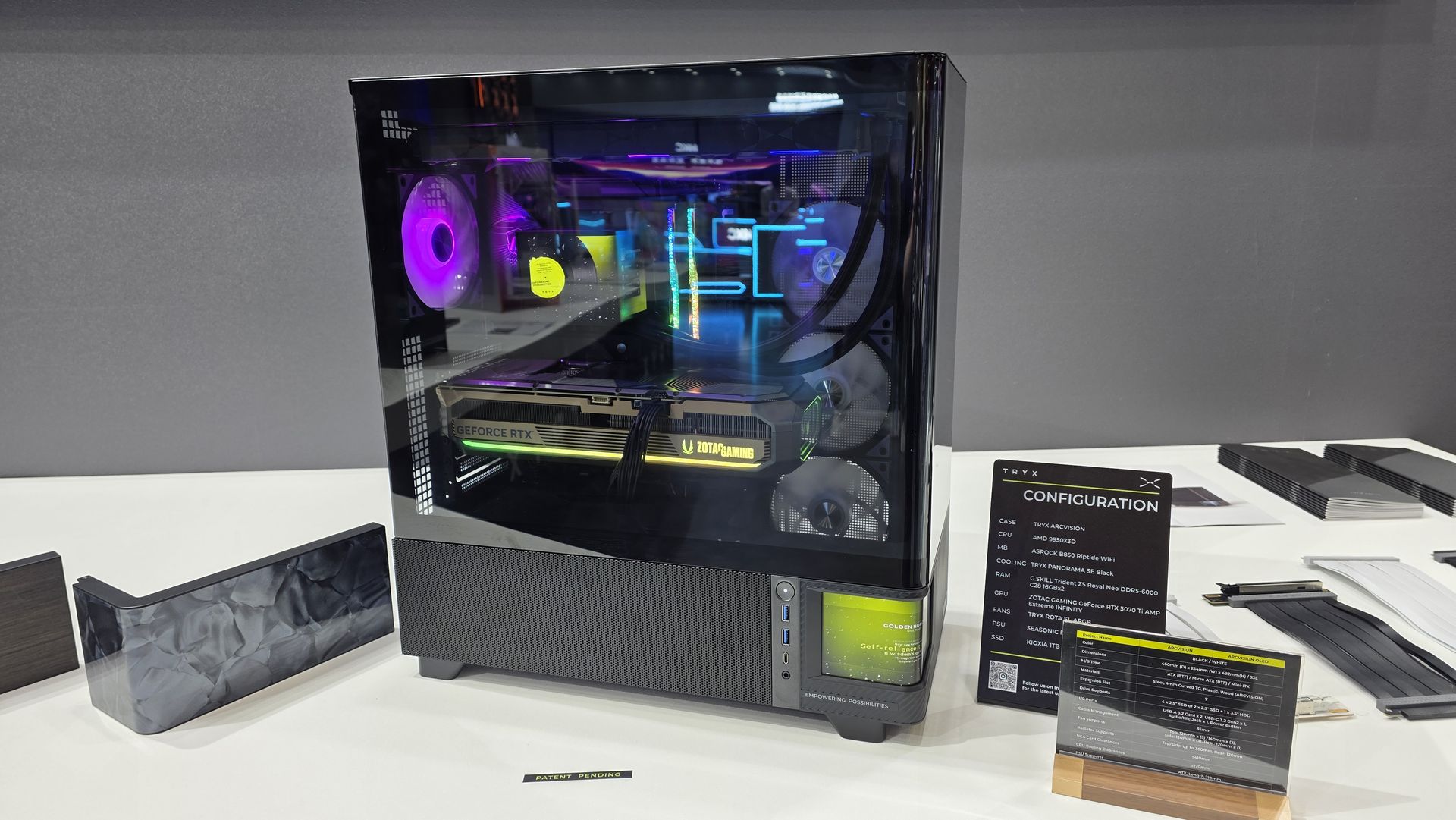 Tryx's new PC case has an embedded curved display