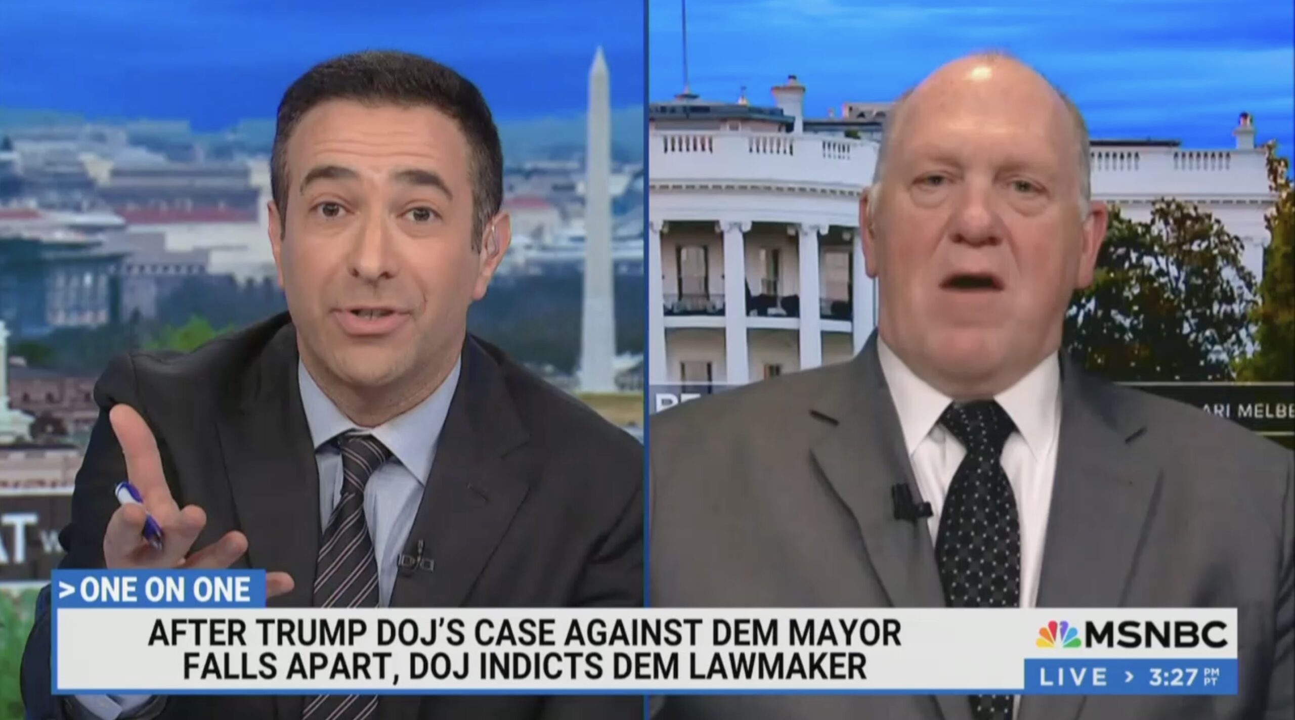 ‘Hold On, Hold On!’ MSNBC’s Ari Melber Brawls With Trump Border Czar