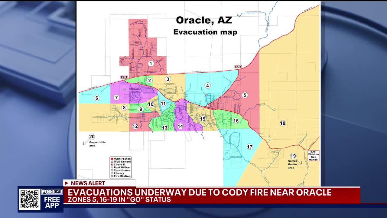 Cody Fire in Pinal County forces evacuations