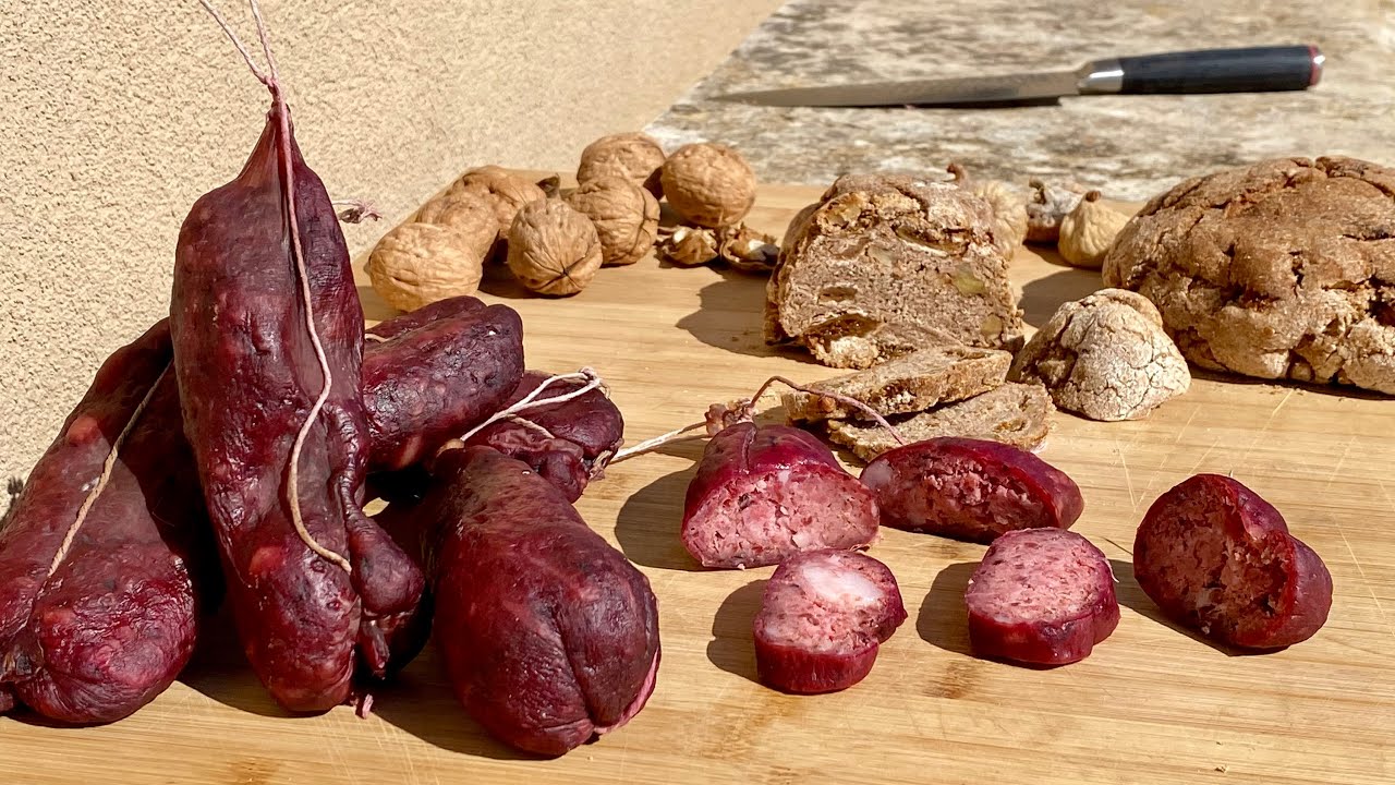 Boudin Italian Salami Homemade Made of Beetroot and Potatoes Valle d ...