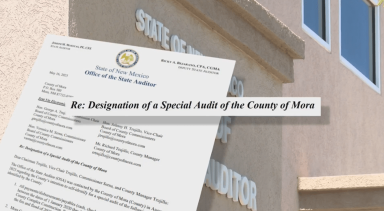 State auditor and Attorney General investigate missing money in Mora County