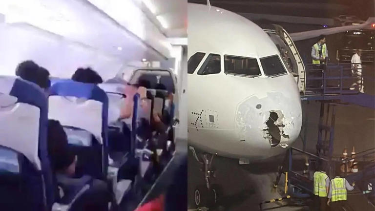 IndiGo Delhi-Srinagar Flight: Hailstorm, Turbulence, Nose Damage Cause ...