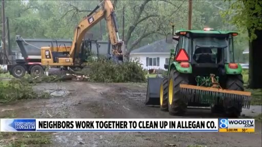 Neighbors work together to clean up in Allegan County