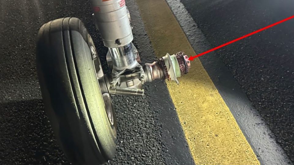 Nose landing gear and tire broke off as Frontier Airlines flight from ...