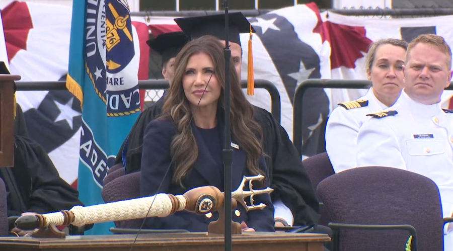 Secretary of Homeland Security speaks to US Coast Guard Academy ...