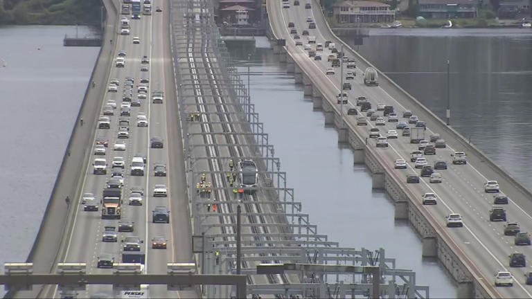 Light rail testing begins on I-90 floating bridge