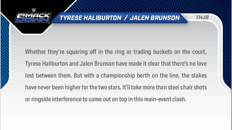 Topps Now Brings Tyrese Haliburton and Jalen Brunson to WWE Cards