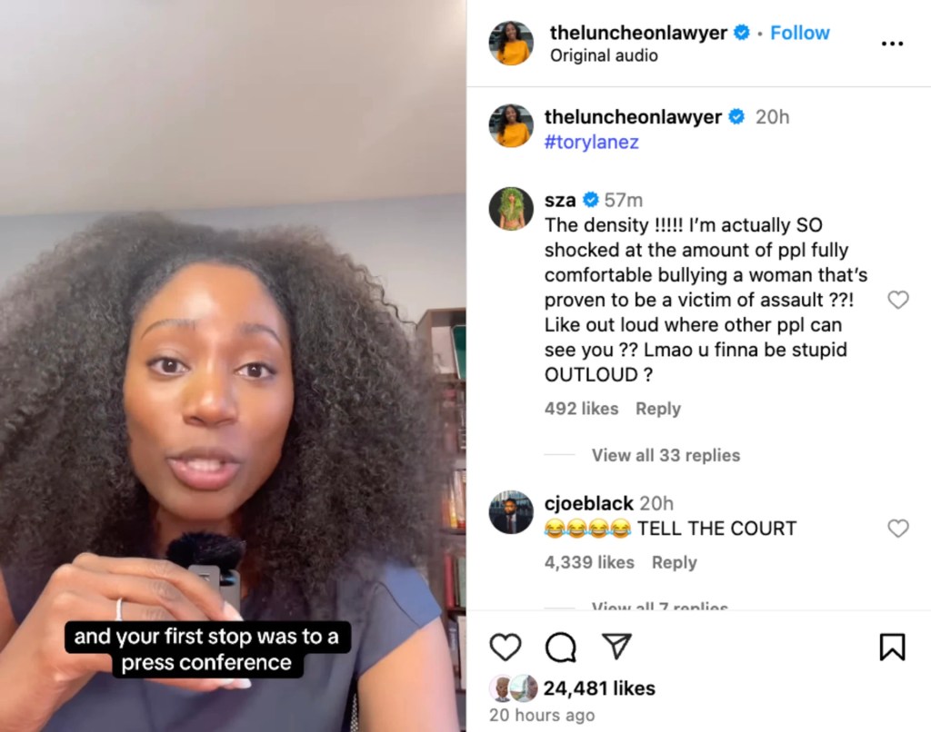 SZA Stands 10 Toes Down for Megan Thee Stallion as Tory Lanez’s Legal ...