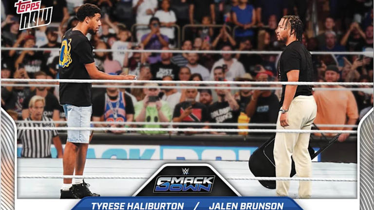 Topps Now Brings Tyrese Haliburton and Jalen Brunson to WWE Cards