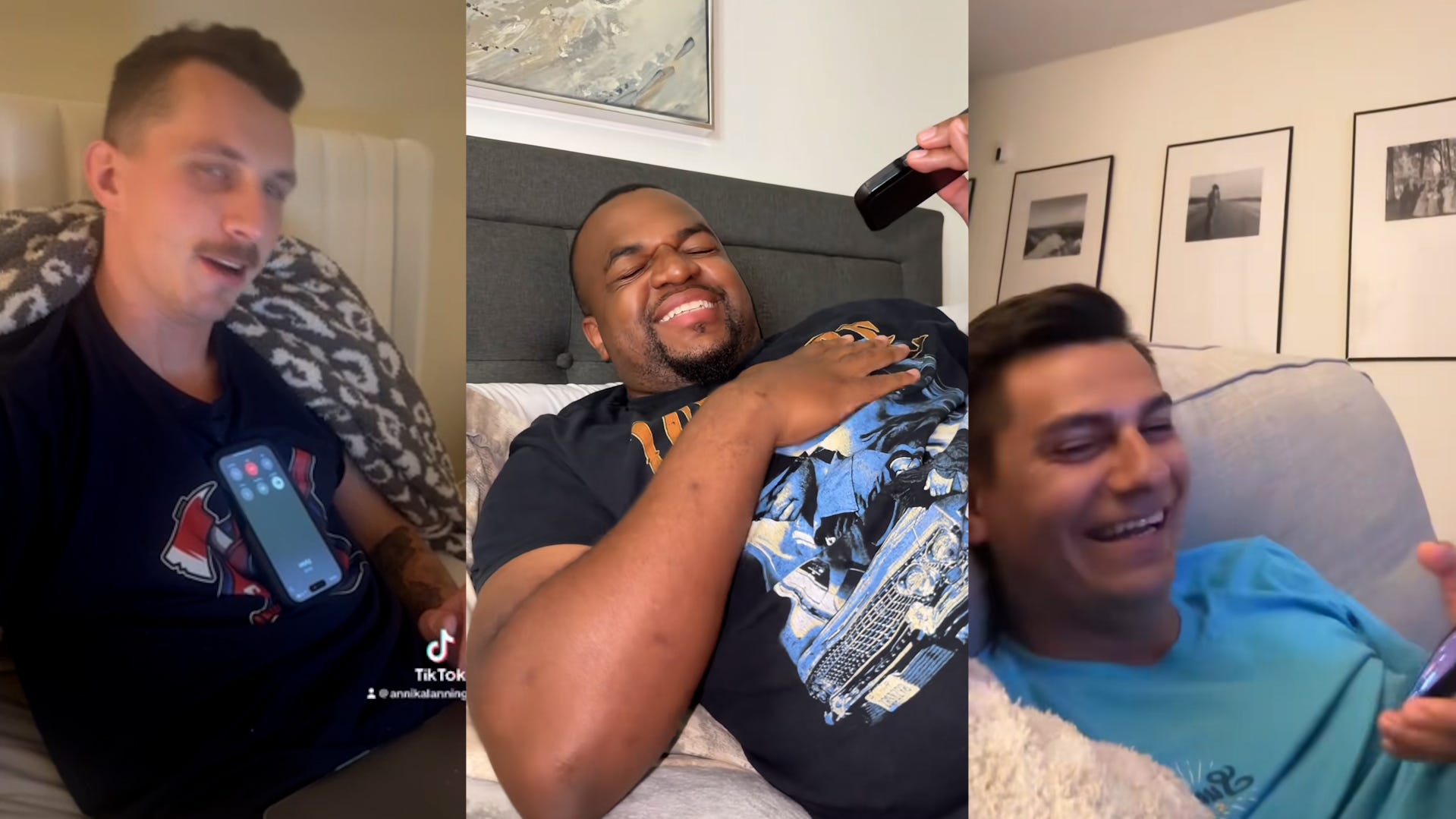 Watch husbands hilariously call their bros for a goodnight chat