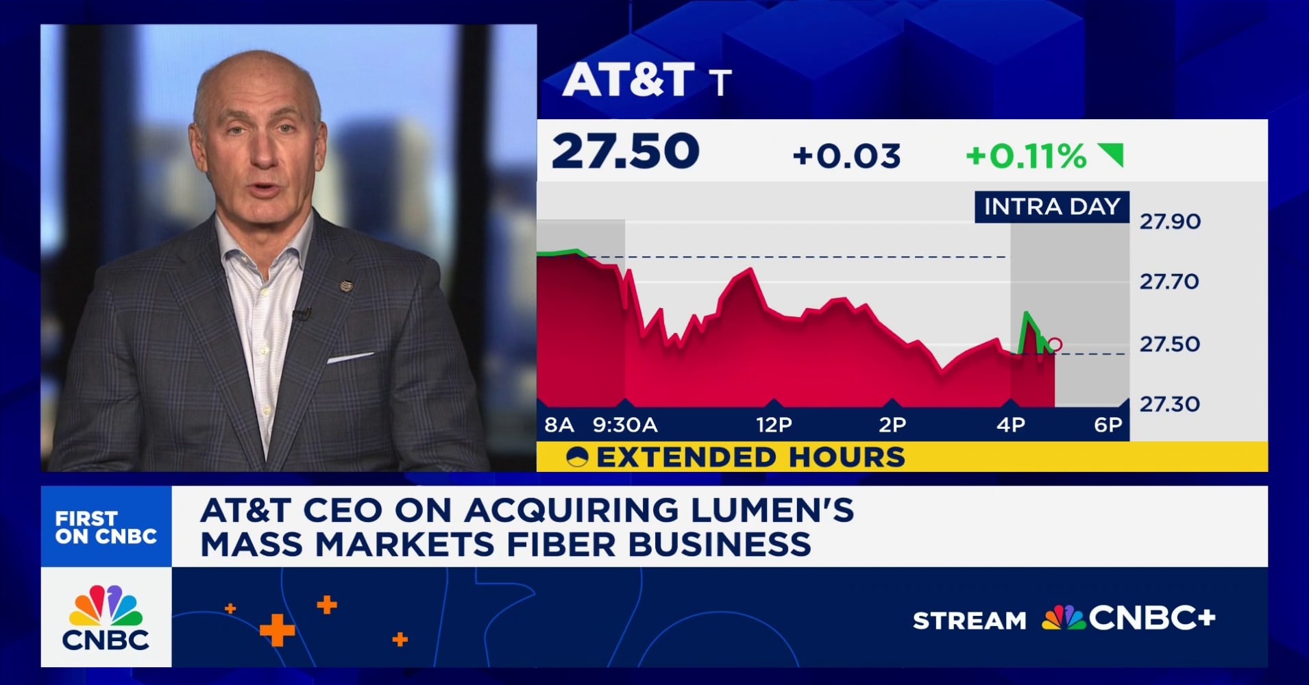 AT&T CEO John Stankey talks acquiring Lumen's mass market fiber business