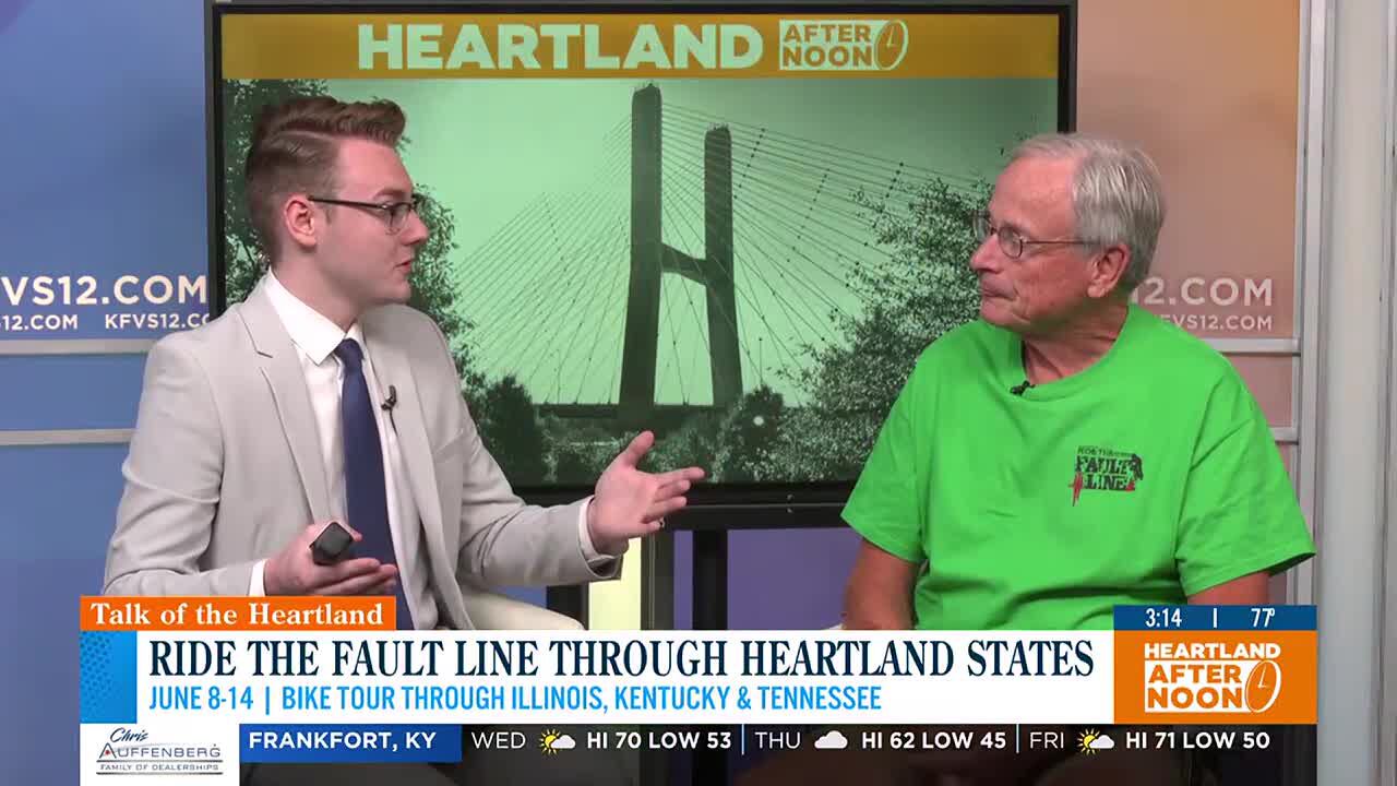 Ride the Fault Line Bike Tour to roll through Heartland states