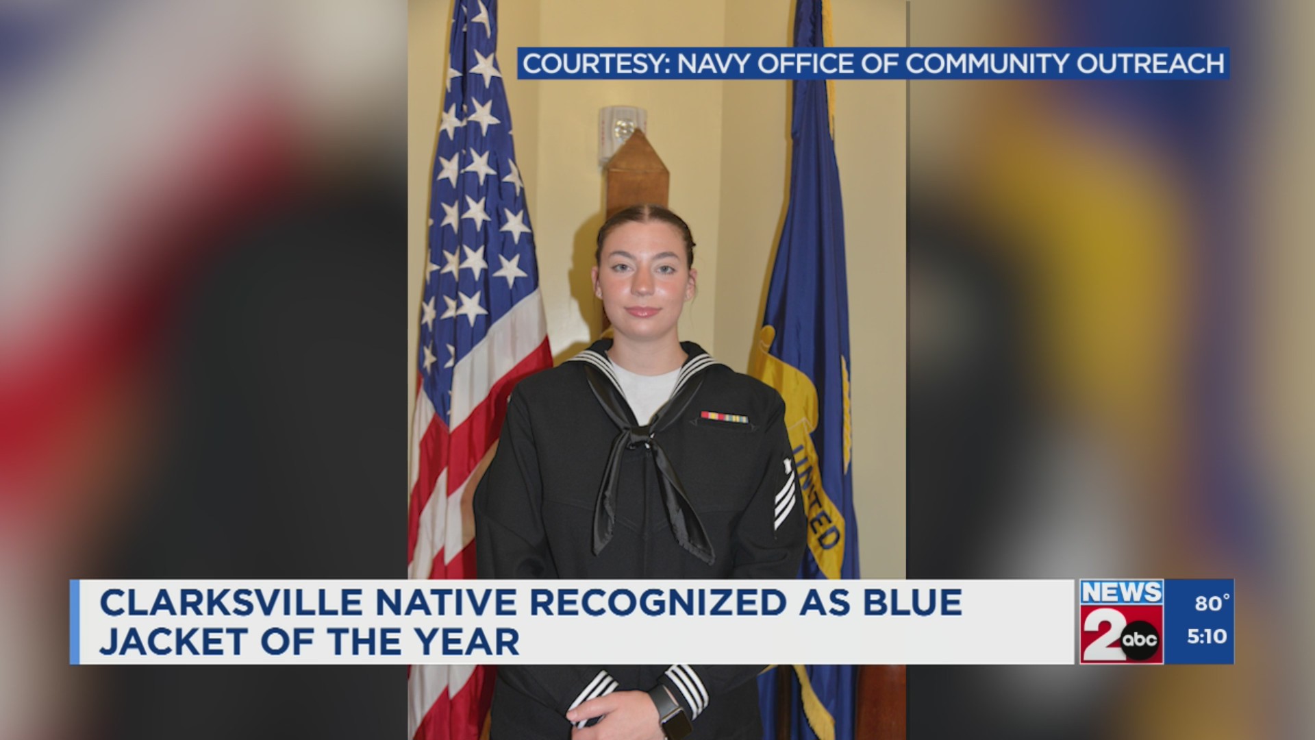 Clarksville native recognized as 'Blue Jacket of the Year'