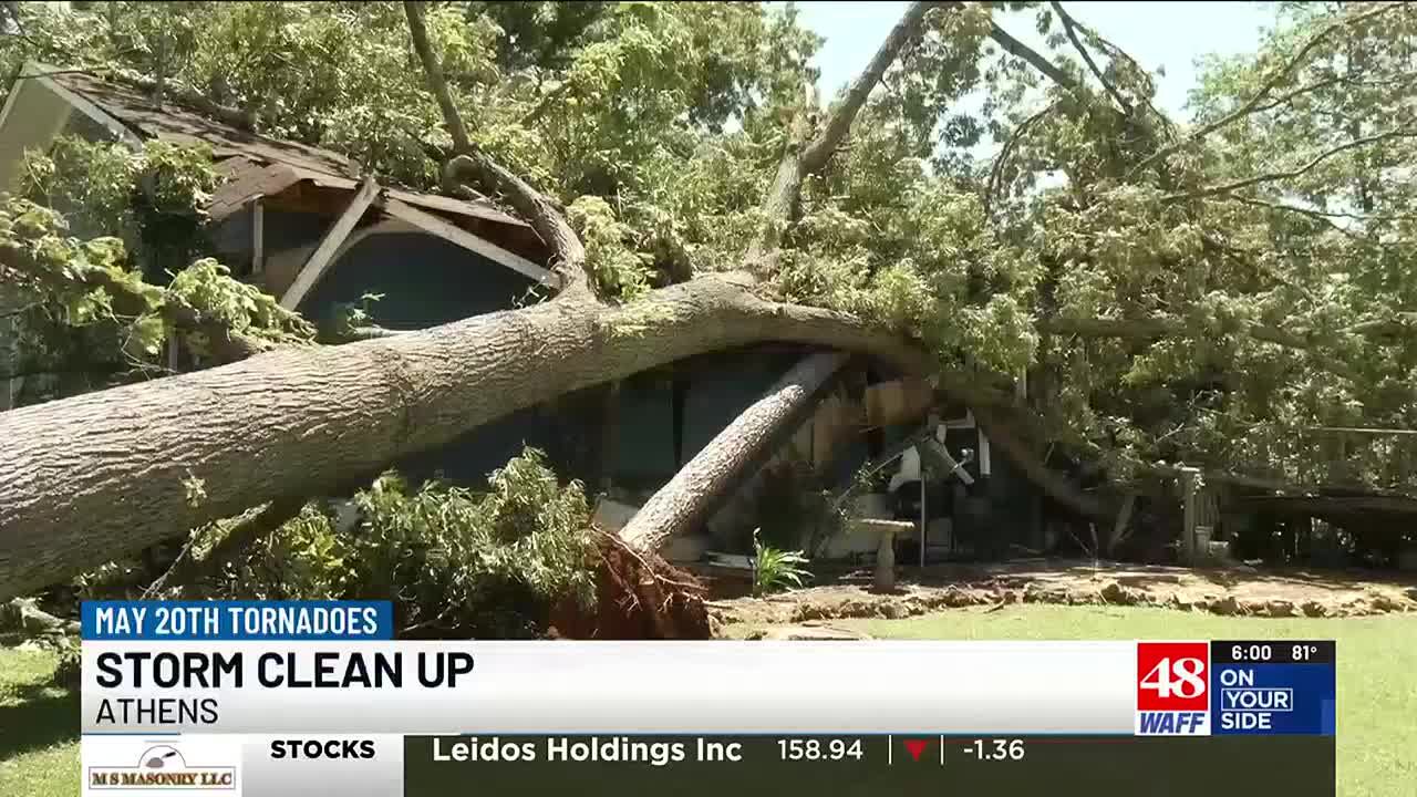 House of Limestone County SRO crushed by tree during Tuesday’s storms