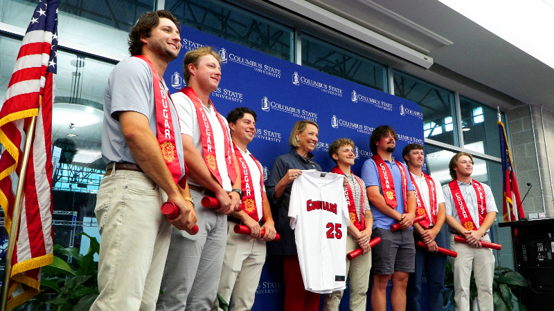 Video: Watch as CSU baseball players 'walk off' early with degrees