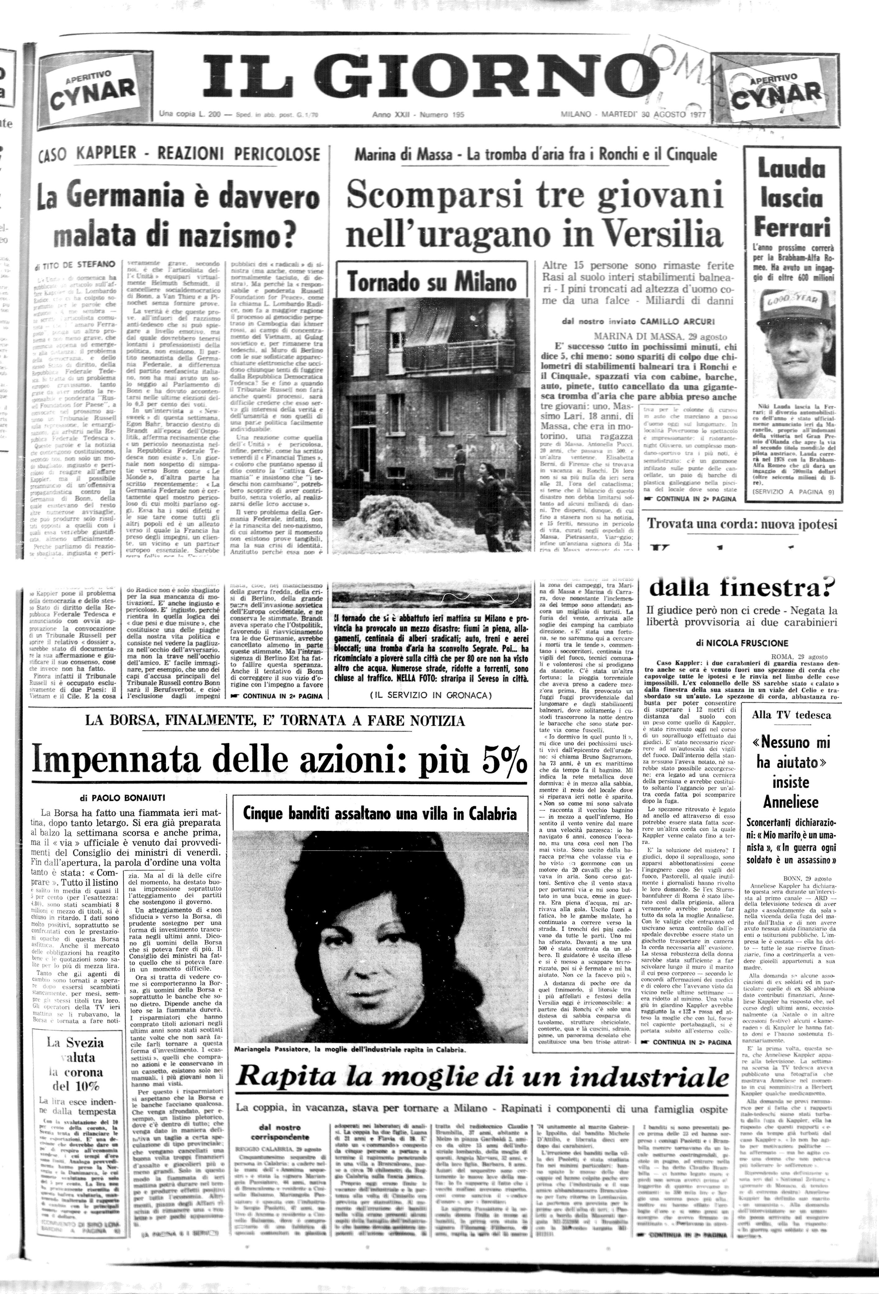 Mariangela Passiatore, rapita e uccisa nel 1977. Si tradisce uno dei ...