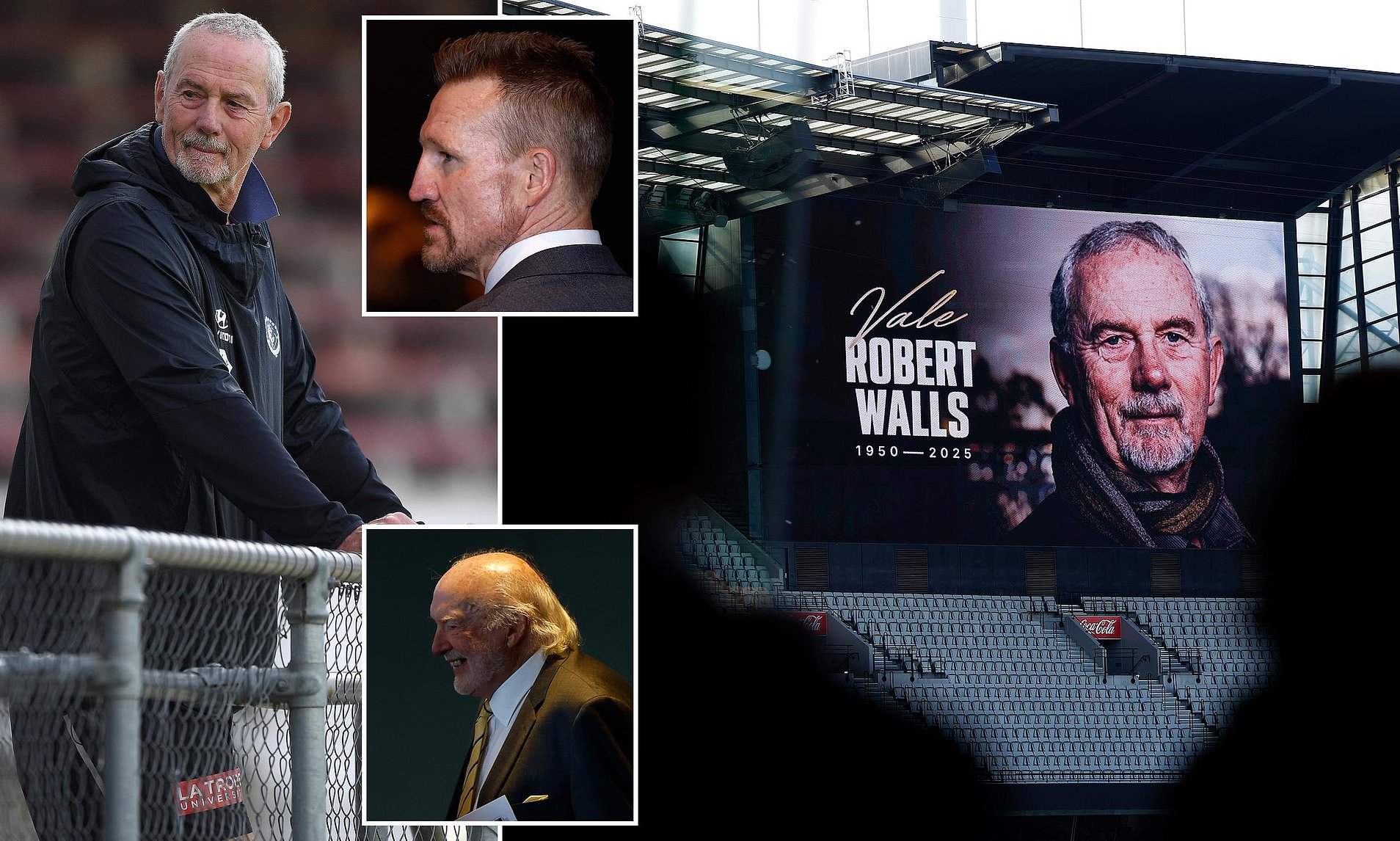 Footy icon Robert Walls sends a message from beyond the grave that even ...