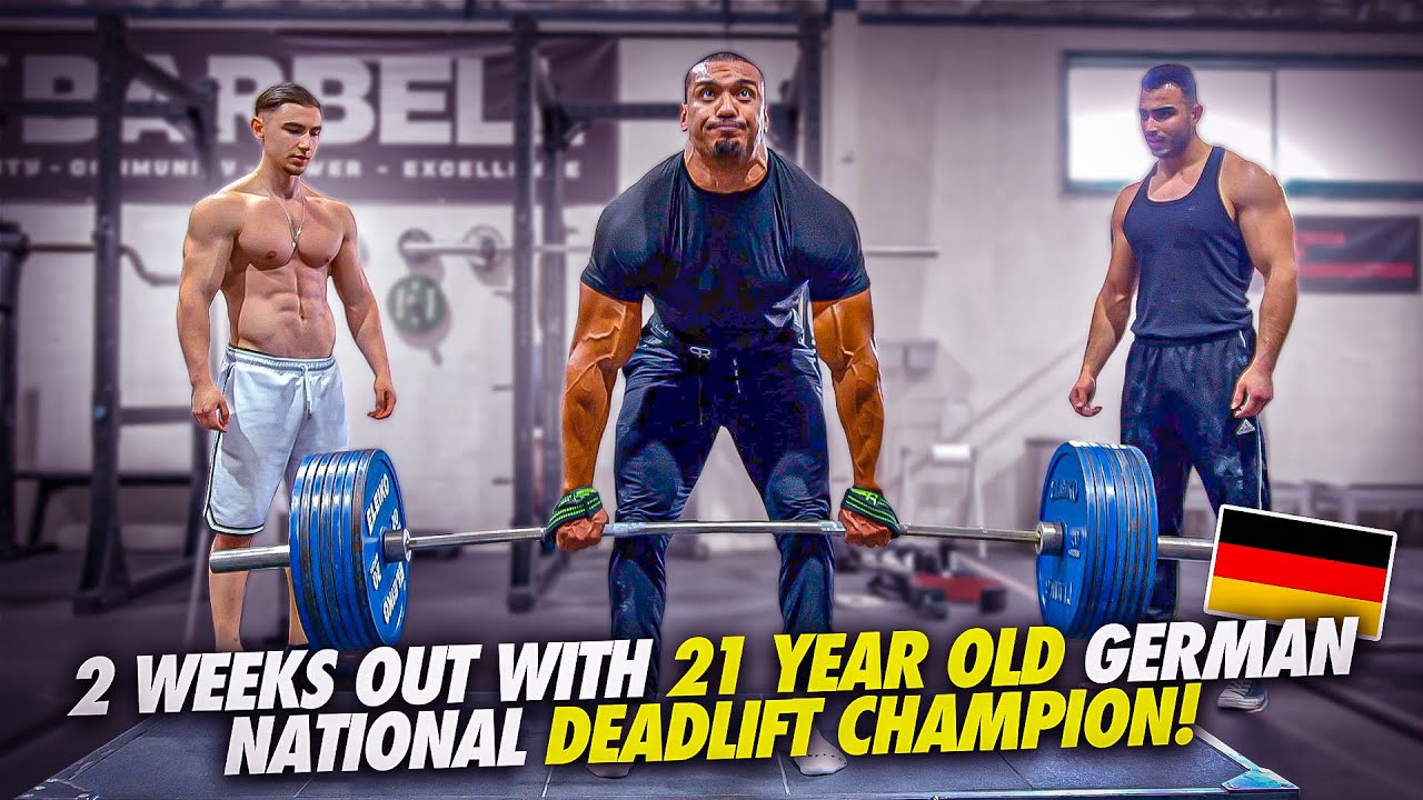 2 Weeks Out Deadlift Session with 21-Year Old German National Deadlift ...