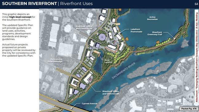Redding's Riverfront plan evolves with community input, draft preparation moves forward