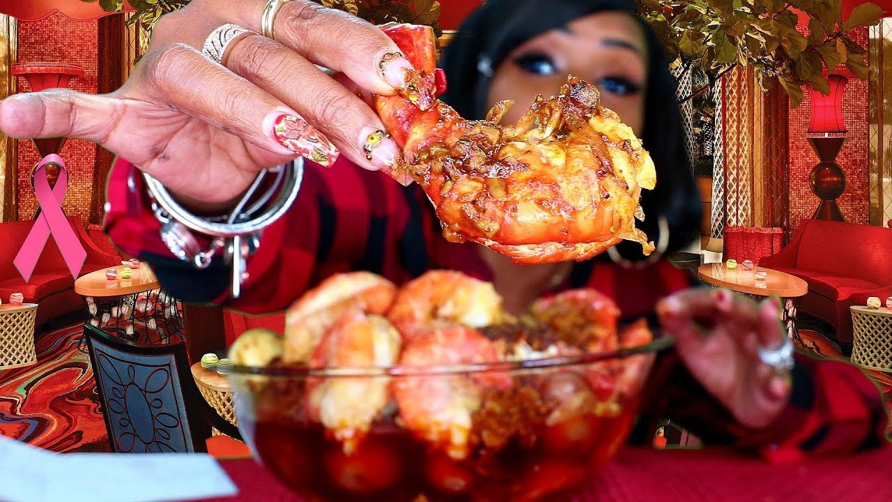 Mukbang Meets Piercings? Watch This Shrimp Feast