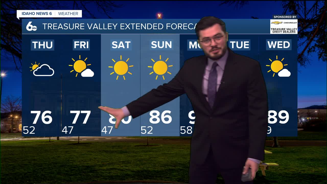 Idaho could see toasty conditions as the holiday weekend arrives