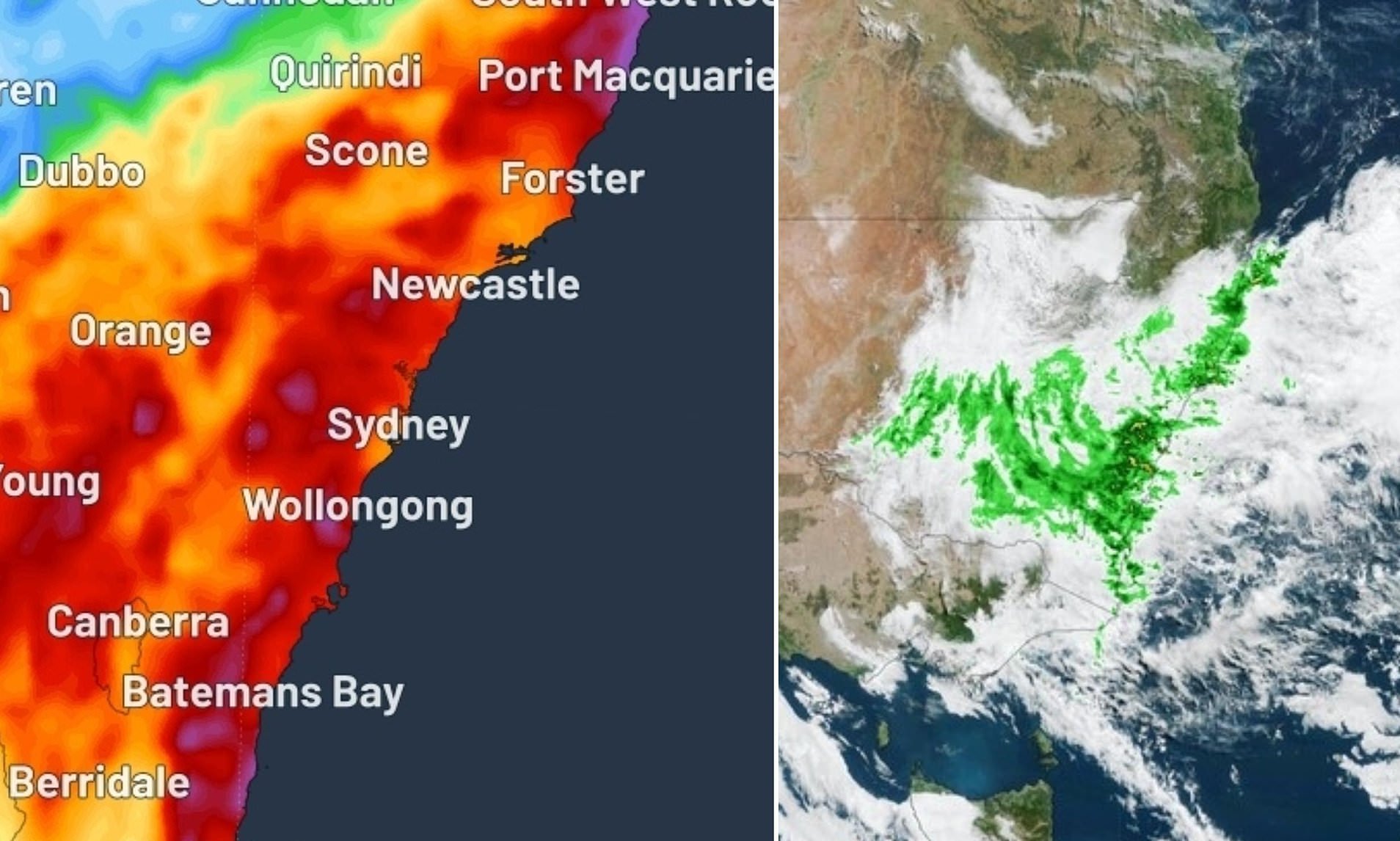 Terrifying map shows how Sydney will be impacted by the mega rain bomb ...