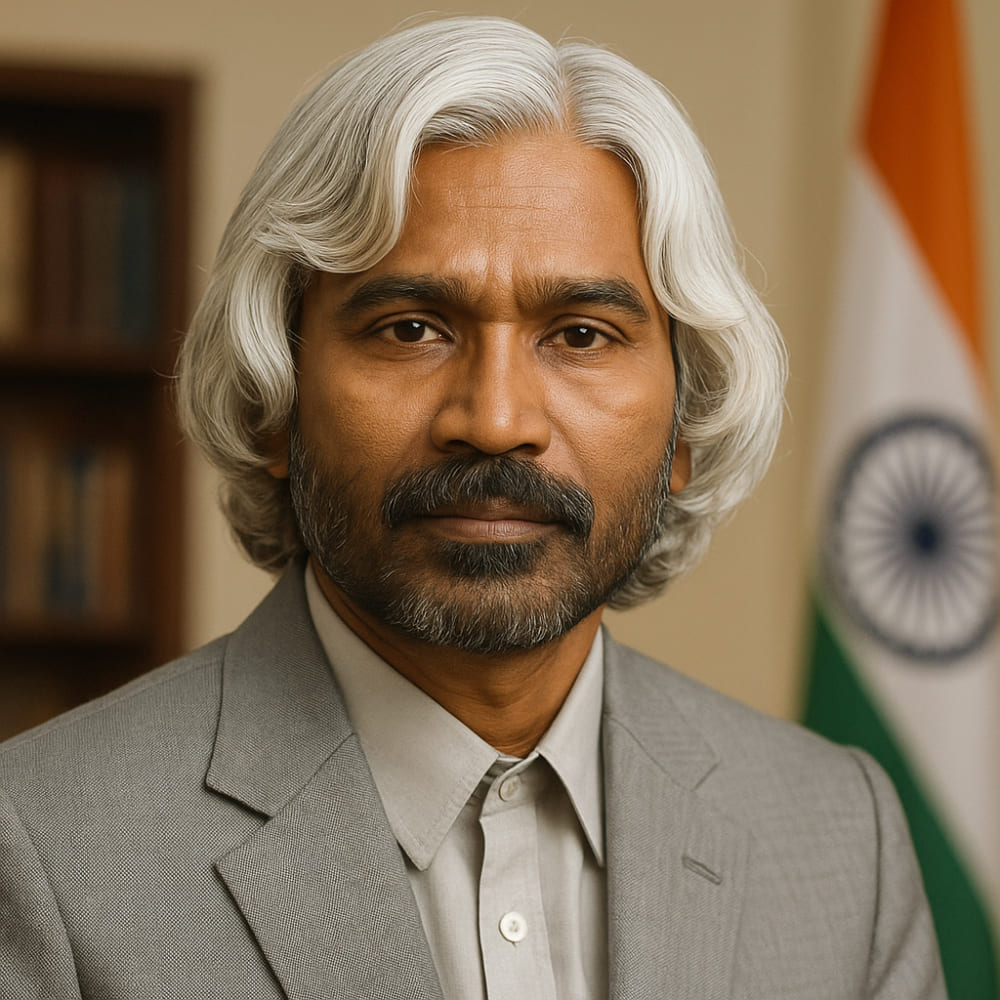 AI reimagines Dhanush as former President of India Dr APJ Abdul Kalam ...