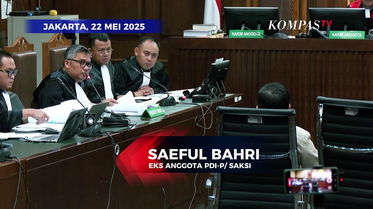 Eks Anggota PDI-P Saeful Bahri Ungkap Sosok Harun Masiku saat Bersaksi di Sidang Hasto