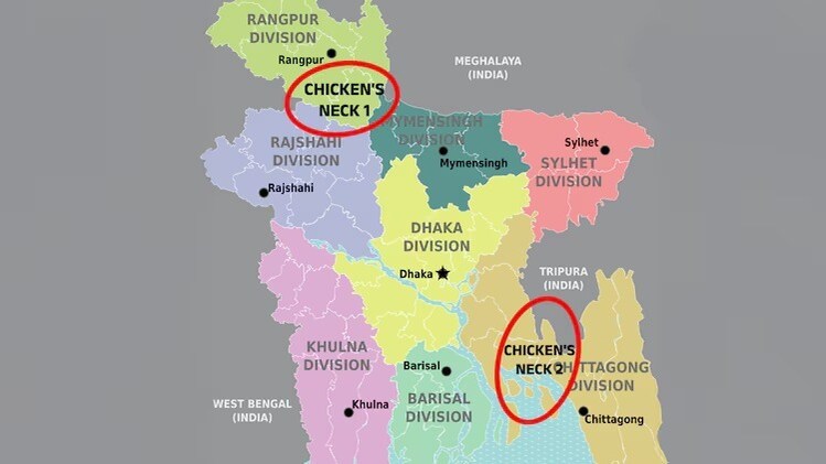 Bangladesh has two Chicken Necks – know all about them as Himanta warns ...