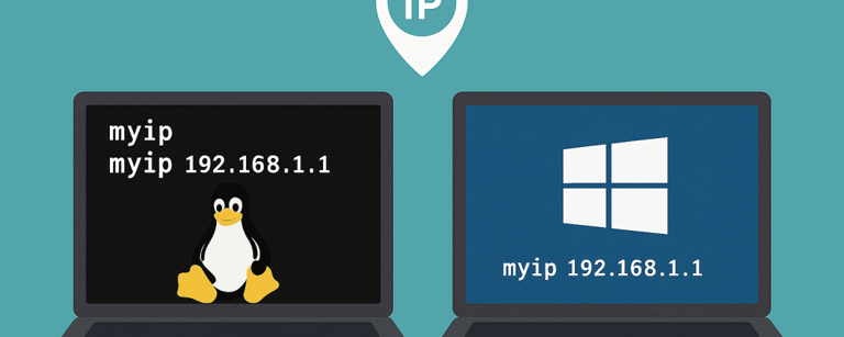 MyIP, un alias per trovare gli indirizzi IP su Linux e Windows