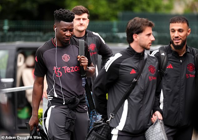 Ruben Amorim and dejected Man United stars trudge out of Bilbao hotel ...