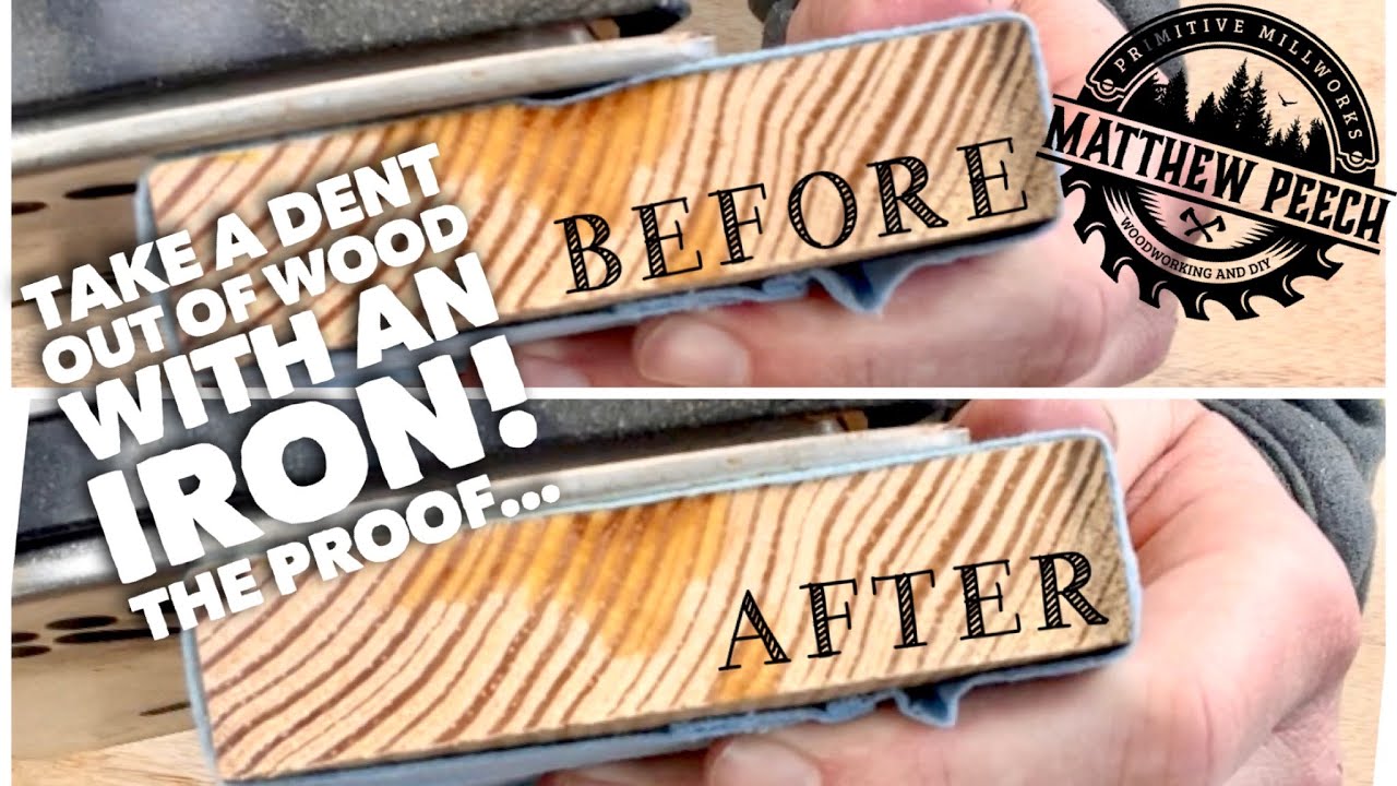 How to Iron a Dent Out of Wood – Simple Woodworking Fix!
