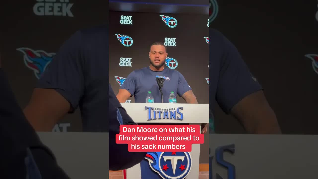 #Titans OT Dan Moore Jr. says he was better on tape than his numbers ...