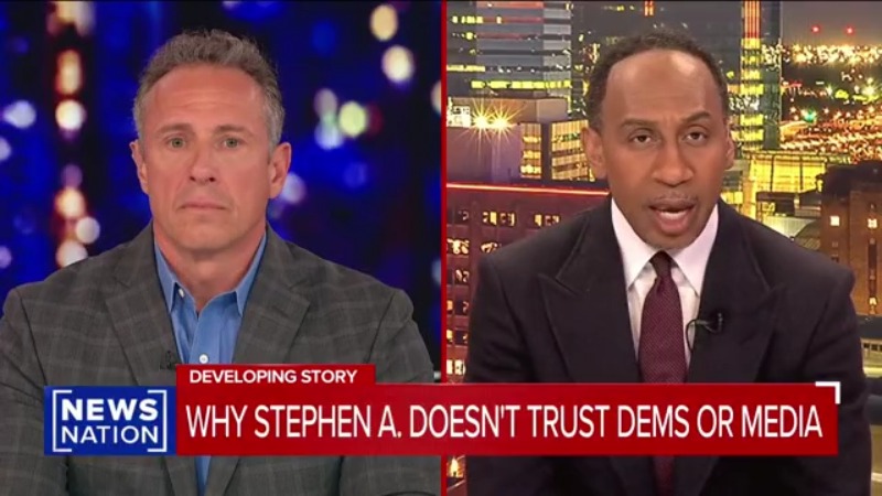Stephen A. Smith on his distrust of the media, Democratic Party