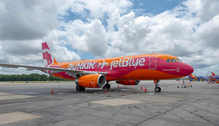 You Can Fly On JetBlue's New Dunkin'-Themed Plane: Here's How