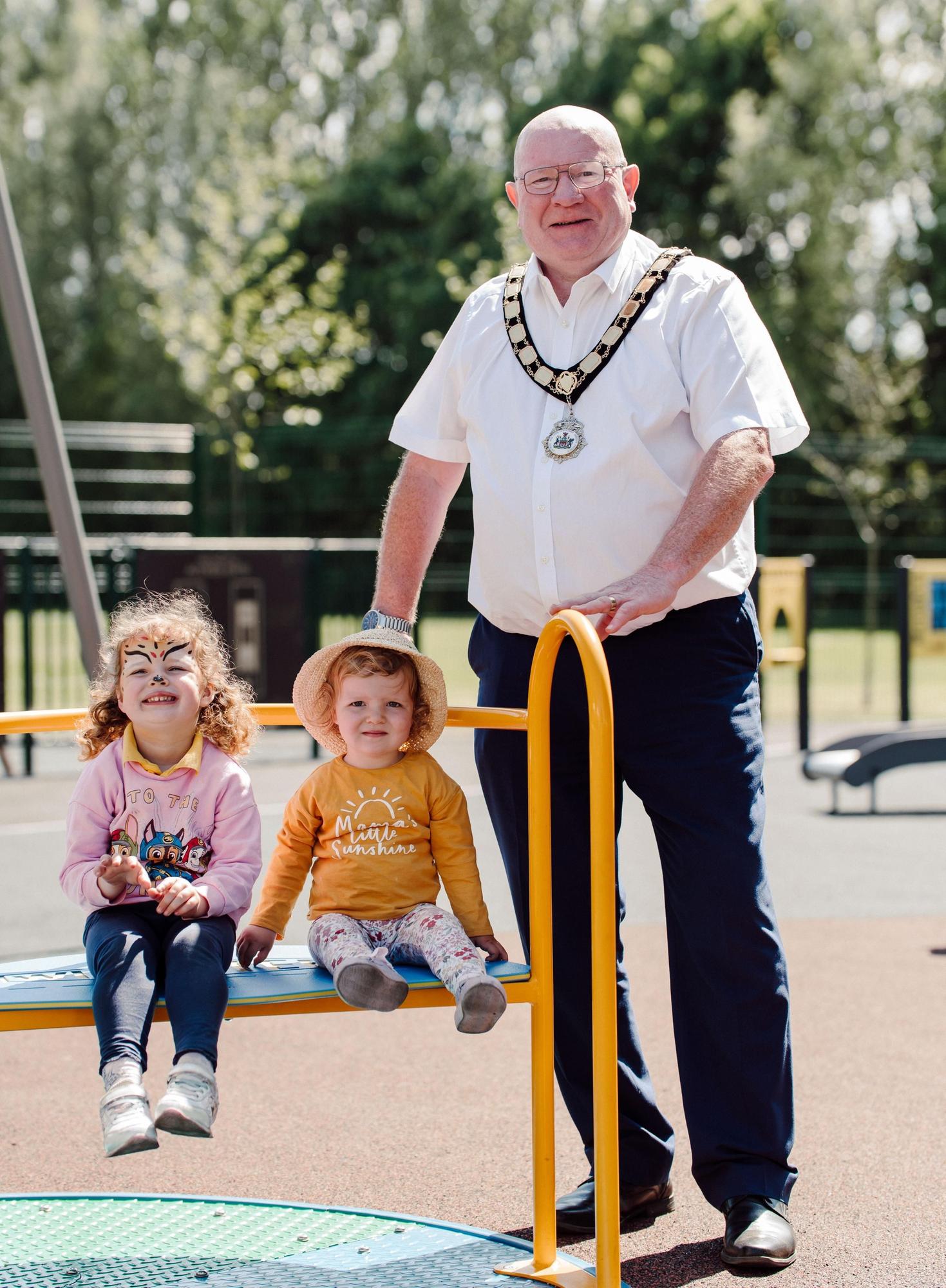 Climb, swing, slide and play at Mallusk’s new play park