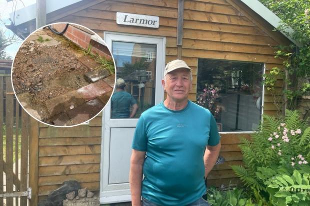Anger as unresolved water leak in man's garden loses 900 litres per hour
