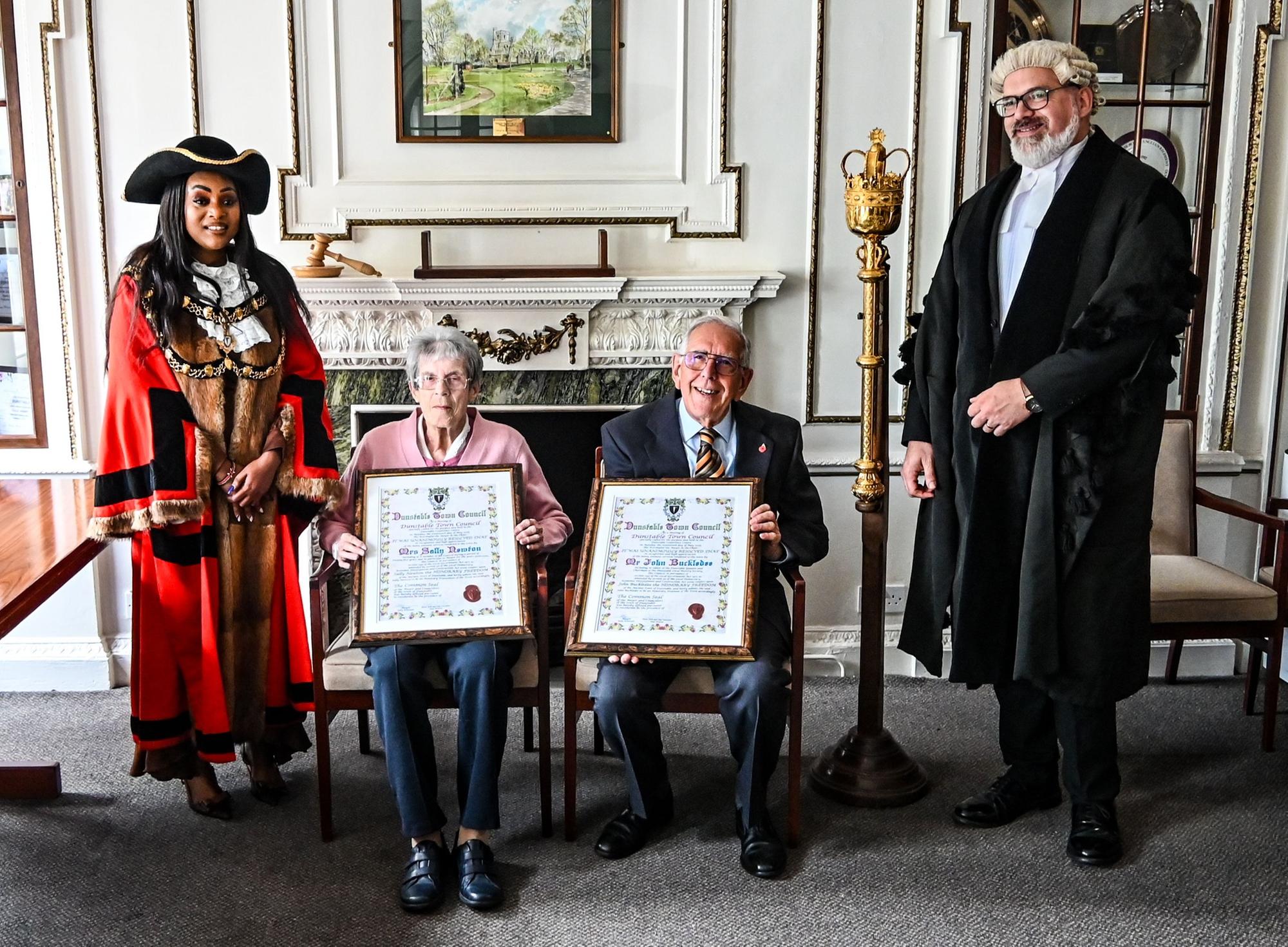 Historic honour returns: Dunstable awards Honorary Freedom of the Town ...