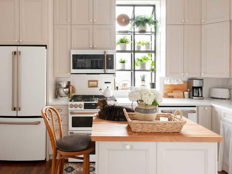 This stylish IKEA BILLY hack looks like a high-end kitchen island