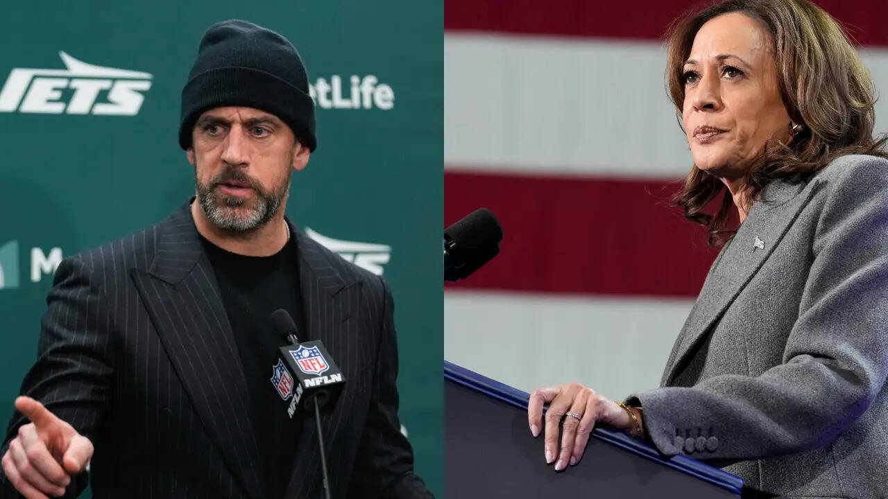 NFL Legend Aaron Rodgers Slams Kamala Harris As Joe Rogan Becomes ...