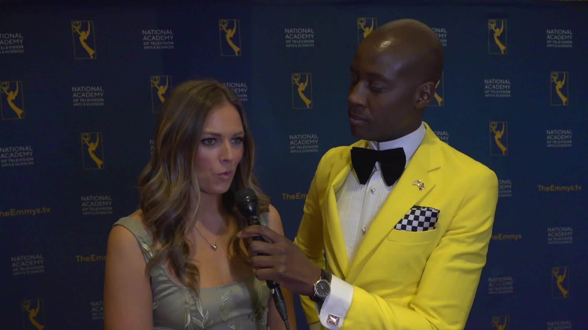 Red-Carpet interview with Jamie Erdahl — reporter for NFL Network and ...