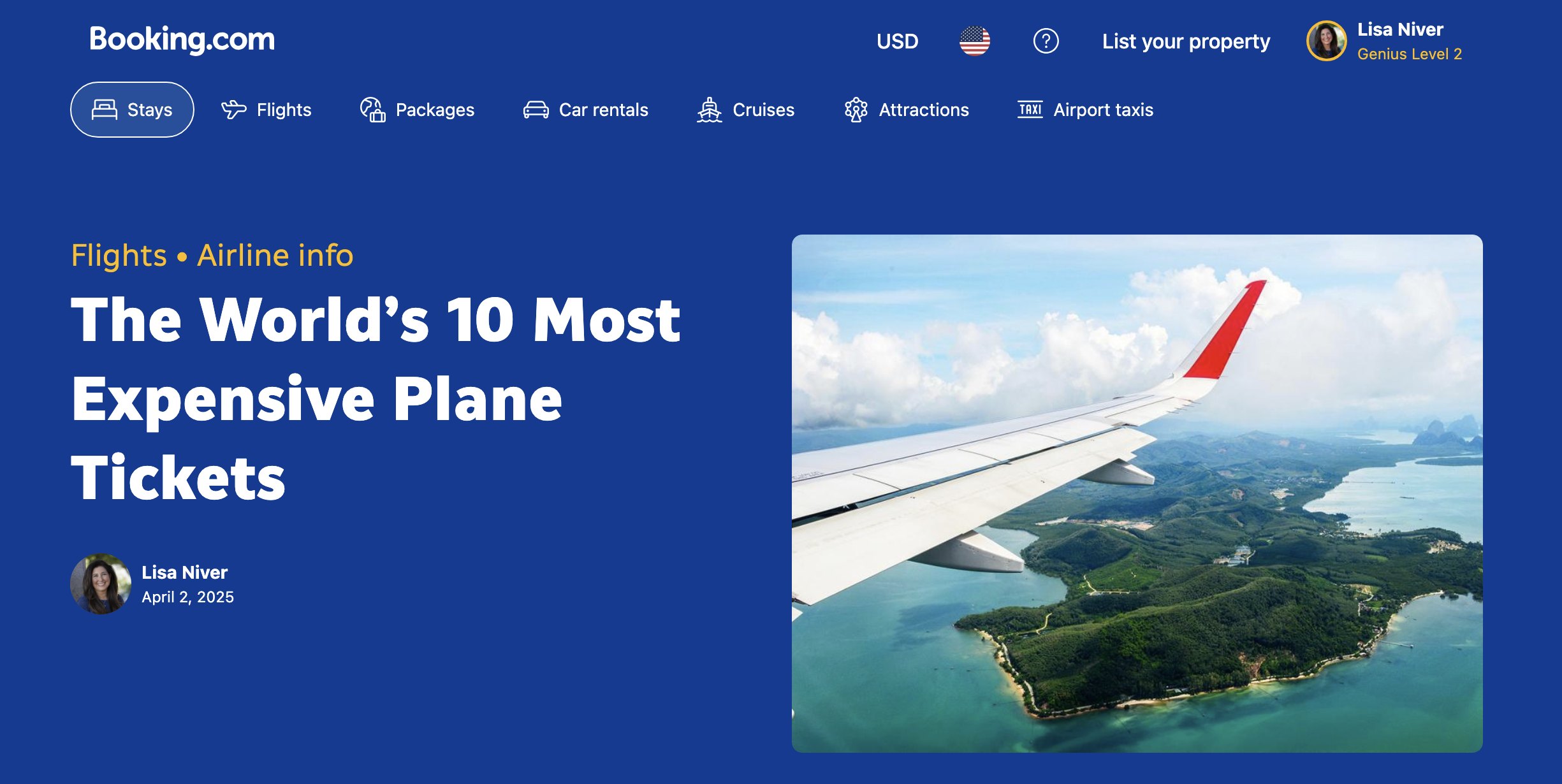 Booking.com: The world’s 10 most expensive plane tickets