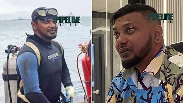 Diver stuck in ocean pipeline for three hours reveals horrors