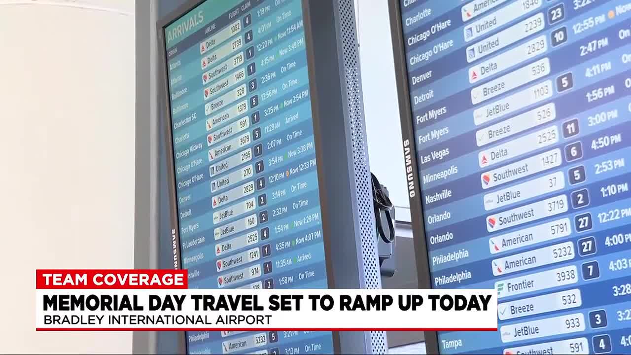 Memorial Day travel set to ramp up at Bradley airport
