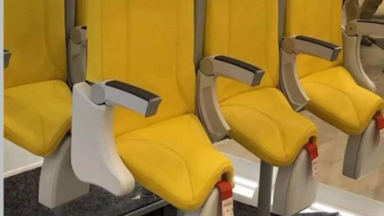 What are standing seats in planes and what is their purpose?