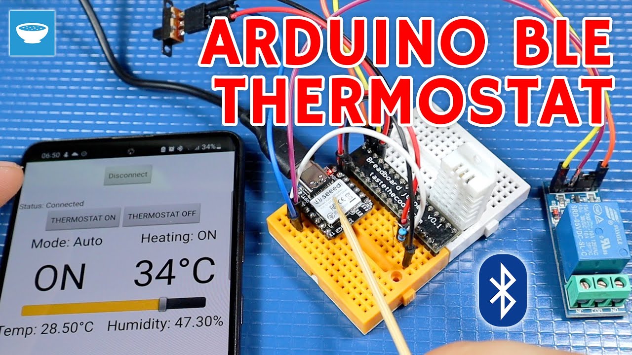 Super Simple Arduino BLE Thermostat Controlled By Mobile App